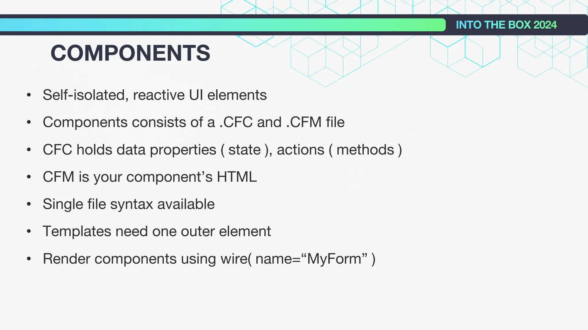 Reactive CFML with CBWIRE v4 by Ortus Solutions | PPT