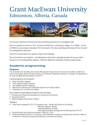 Grant macewan university | PDF