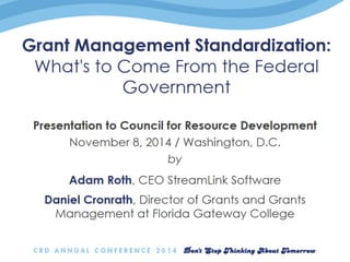 Grant Management Standardization: What's to Come From the Federal ...
