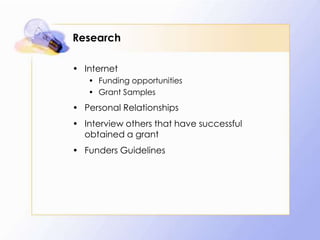 Grant Writing 101 | PPTX