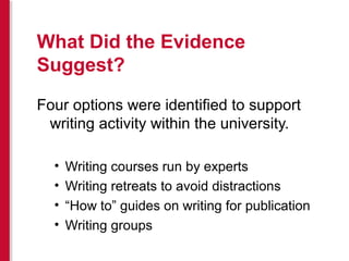 Action Learning Sets: An Innovative Way to Facilitate Writing for ...
