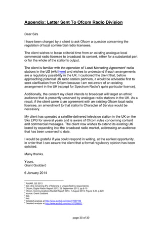 'Options For Radio Broadcasting In The UK' by Grant Goddard | PDF