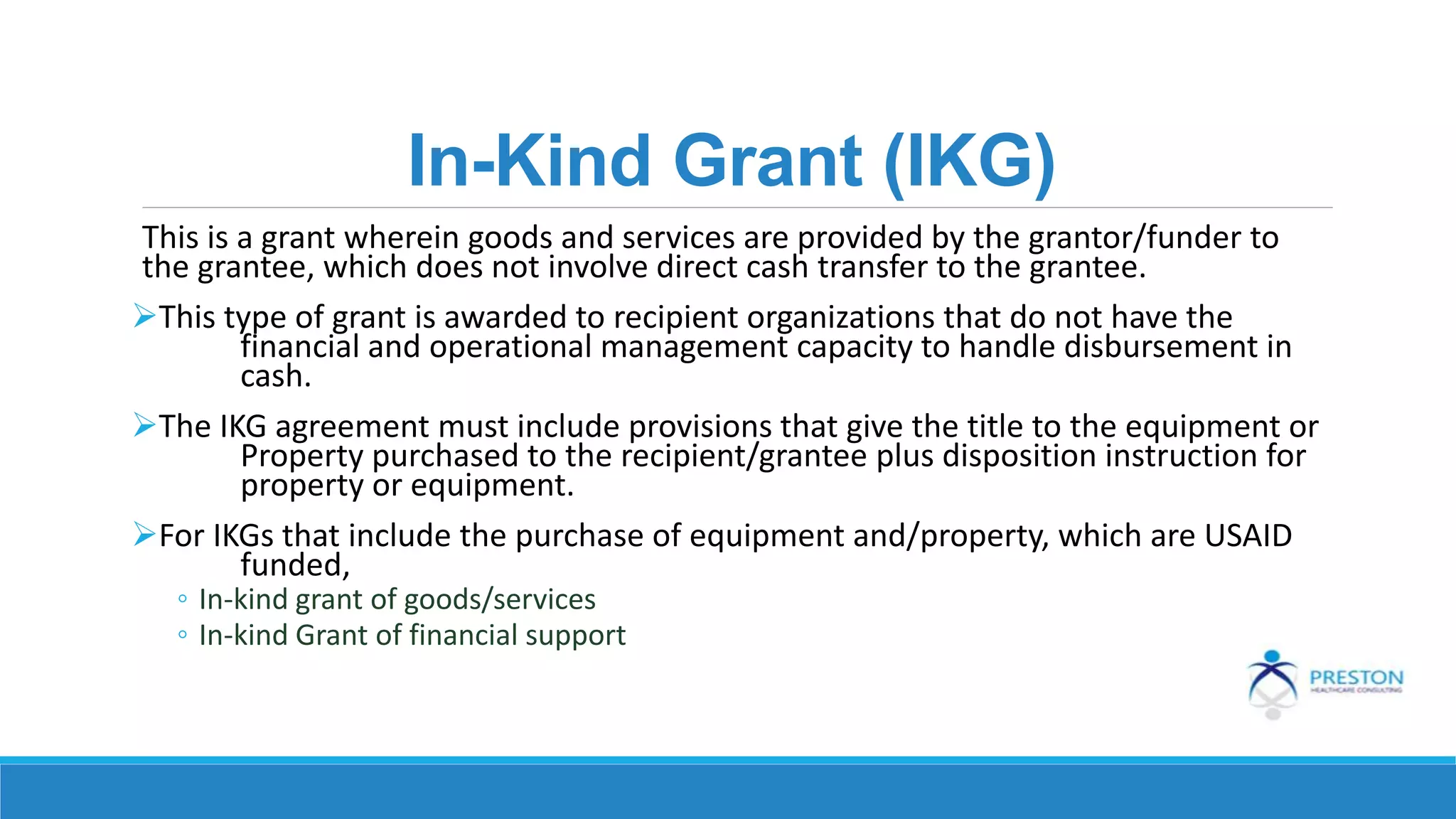 Grant making and management | PPTX