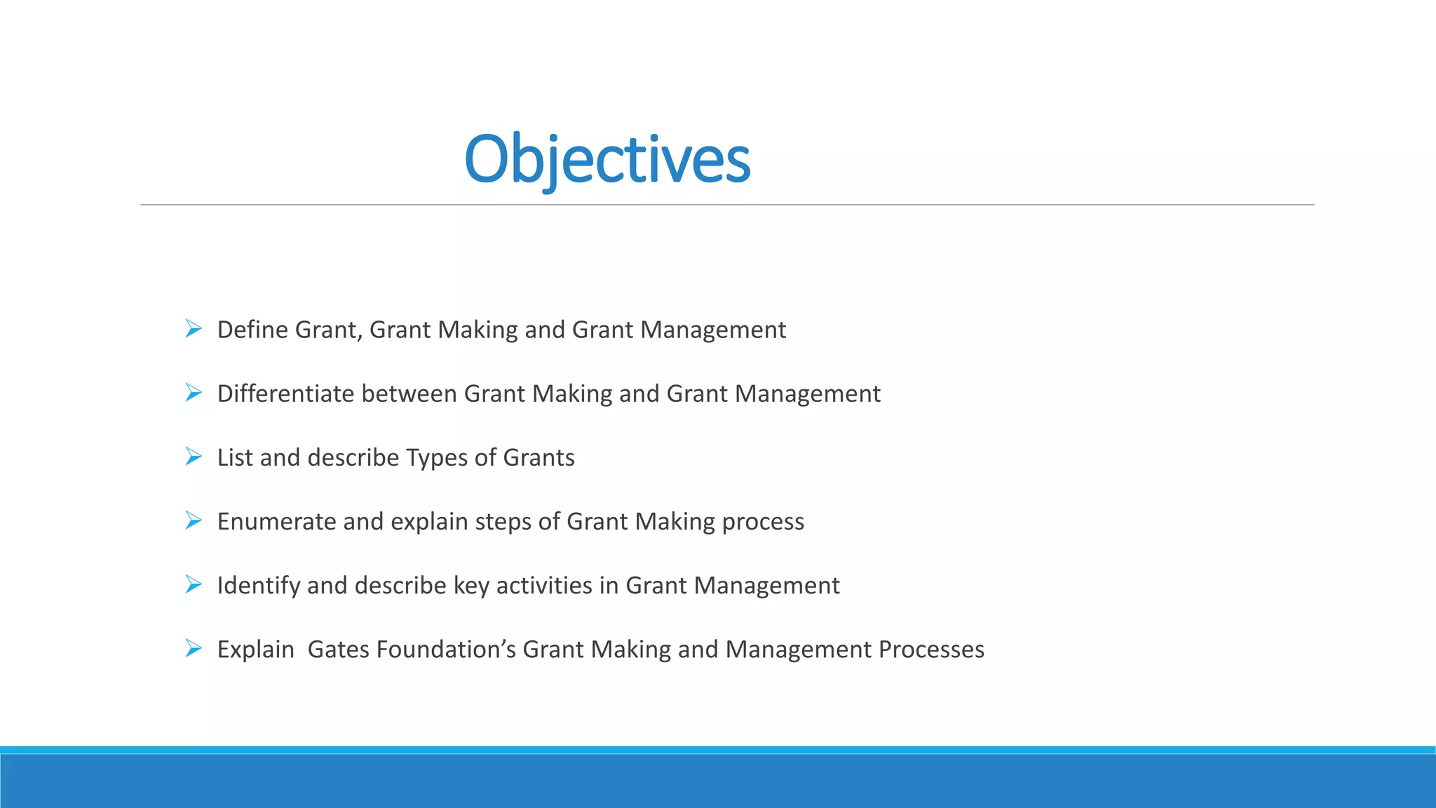 Grant making and management | PPTX