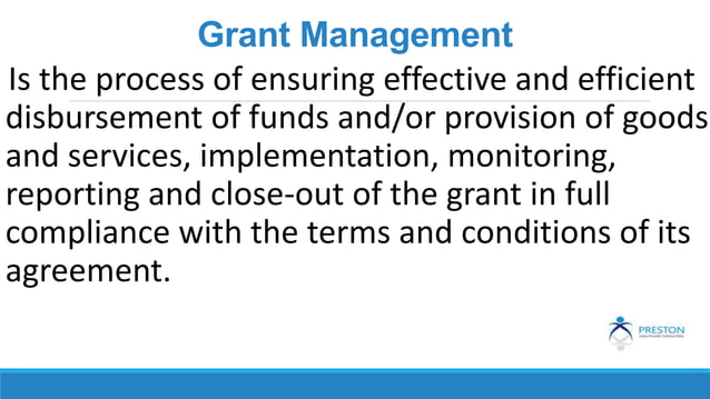 Grant making and management | PPTX
