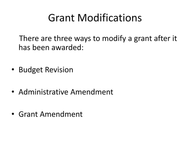 Grant Modifications - Veronica Pelt-Hawkins, Transportation Program ...