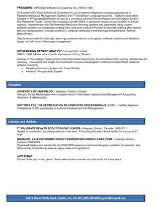 Grant Movold Cv201101 | PDF