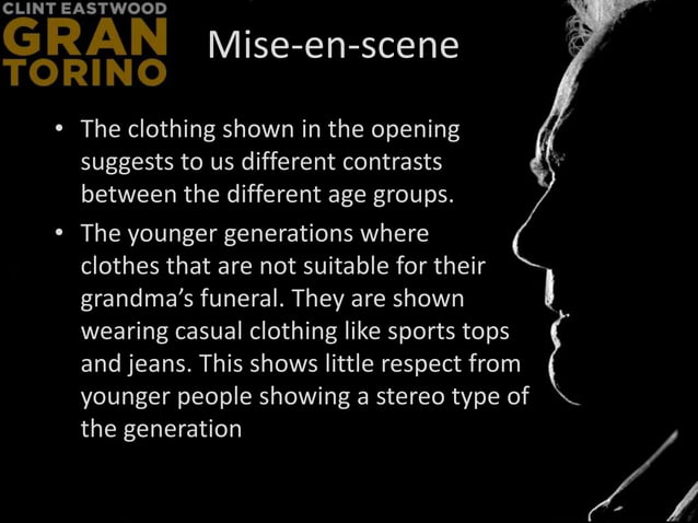 Gran torino film opening analysis | PPTX | Soundtracks, TV and ...