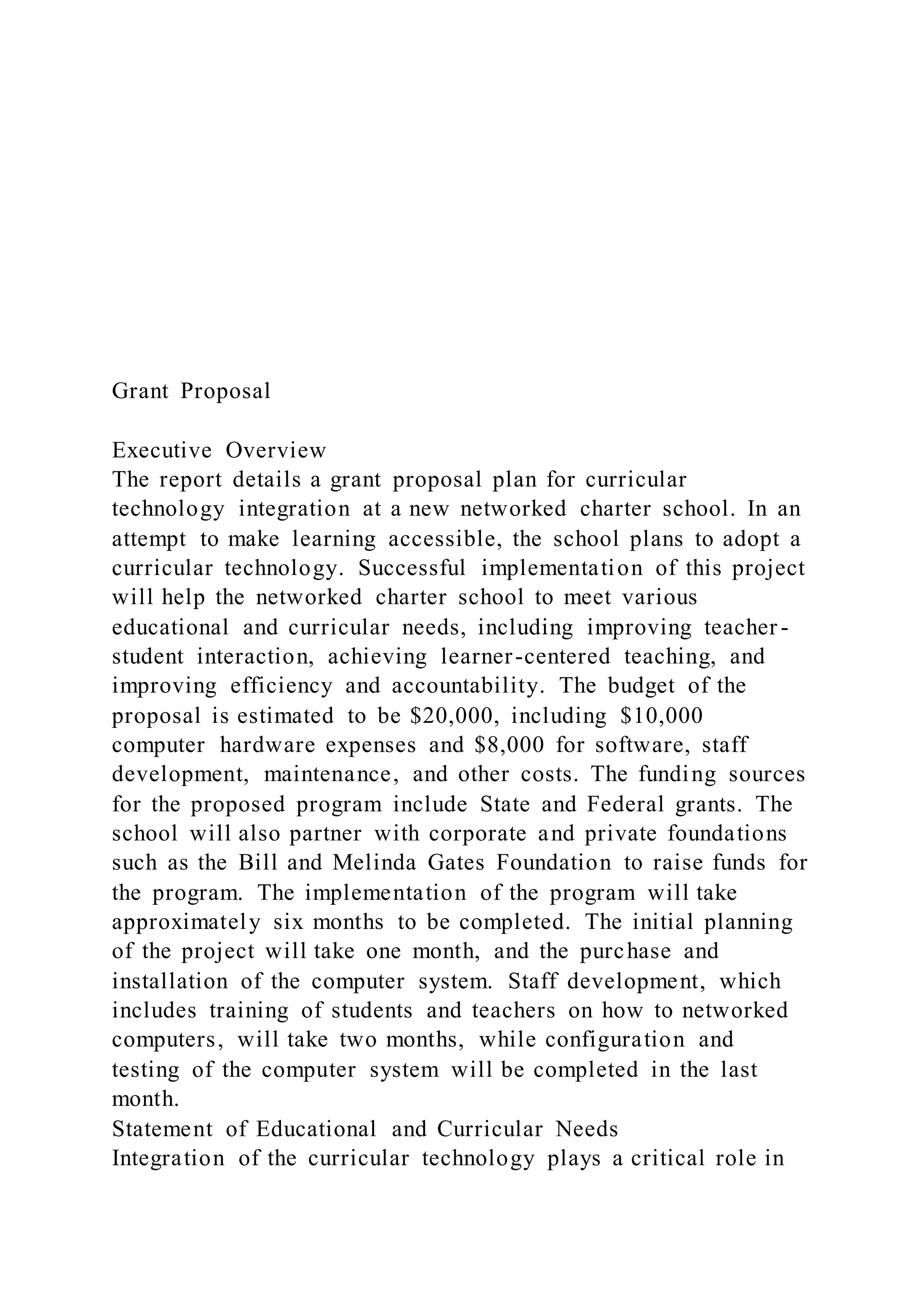 Grant proposal first l | DOCX | Professional School | Postgraduate ...