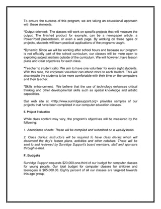 Grant proposal sample2 | PDF