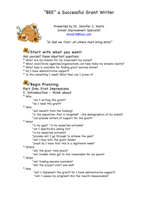 Grant Writing Basics | PDF