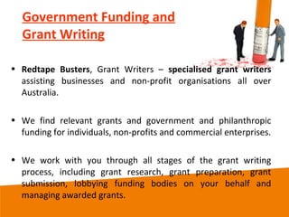 Grant Writing by Red Tape Busters | PPT