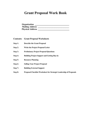 Grant Writing For Impact Workbook: A Practical Resource For, 40% OFF