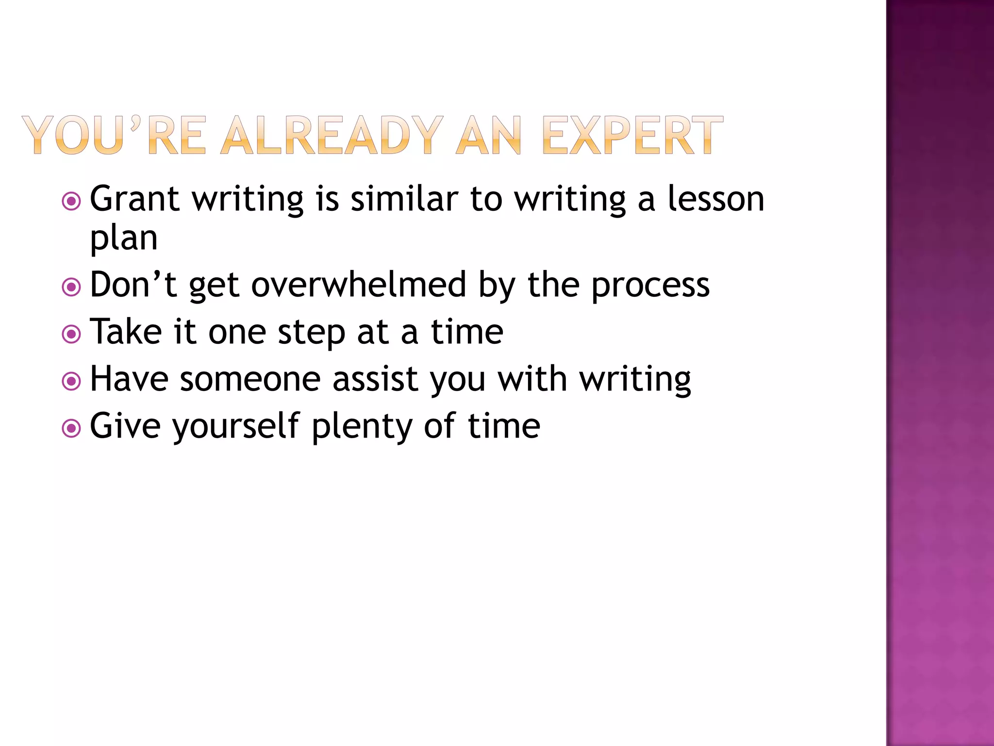 Grant Writing Essentials | PPTX