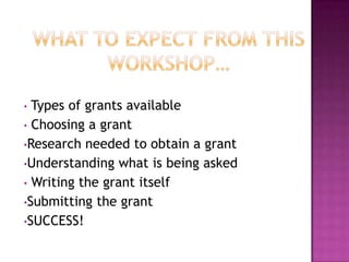Grant Writing Essentials | PPTX