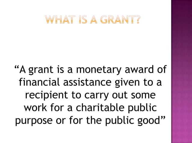 Grant Writing Essentials | PPTX