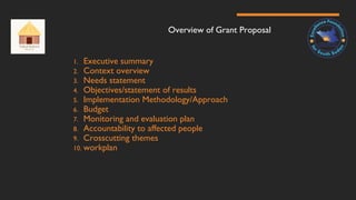 Grant Writing: The Major Components of a Grant Proposal | PDF