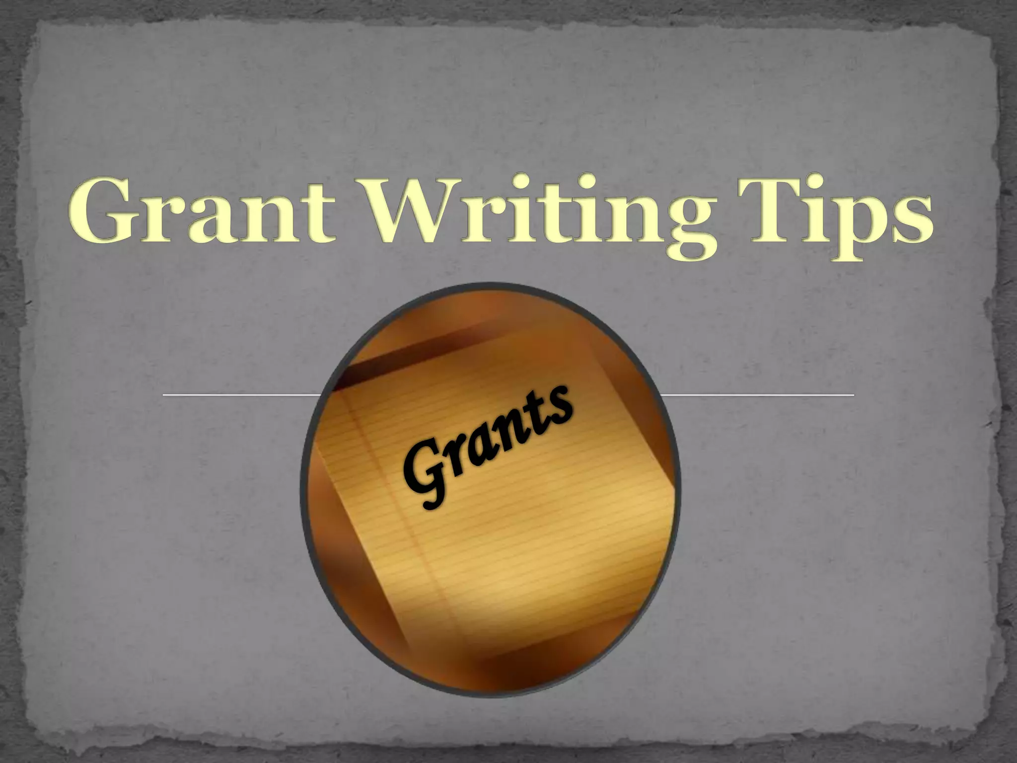 Grant Writing Tips | PPT
