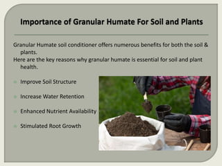 Granular Humate Soil Conditioner | PPTX