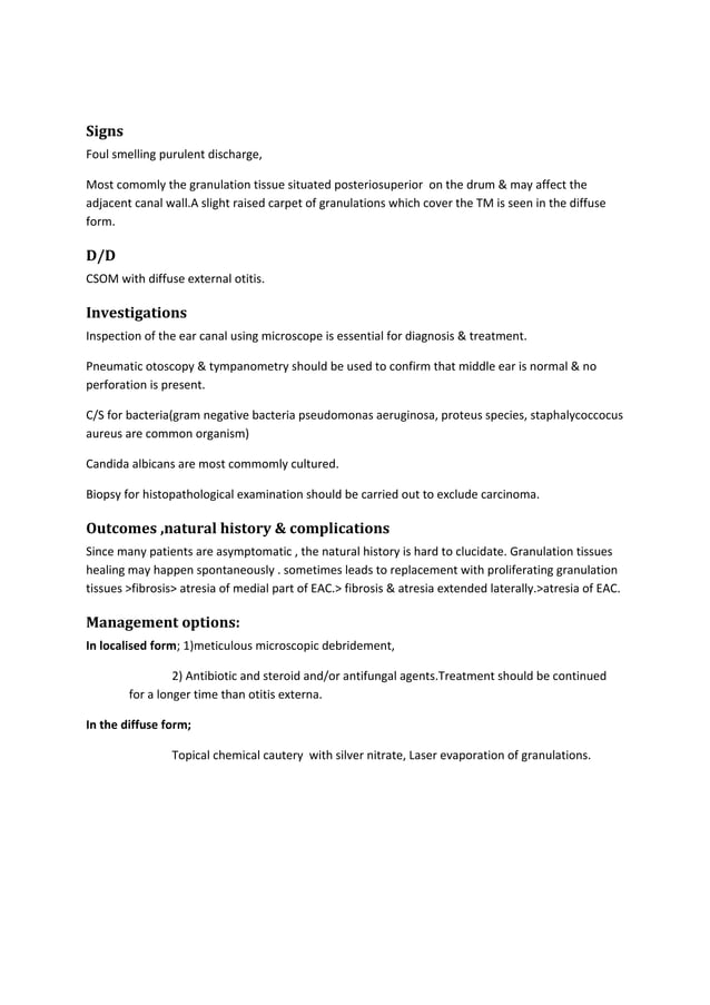 Granular myringitis | DOC