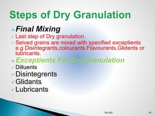 Granulation ppt | PPTX