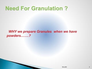 Granulation ppt | PPTX