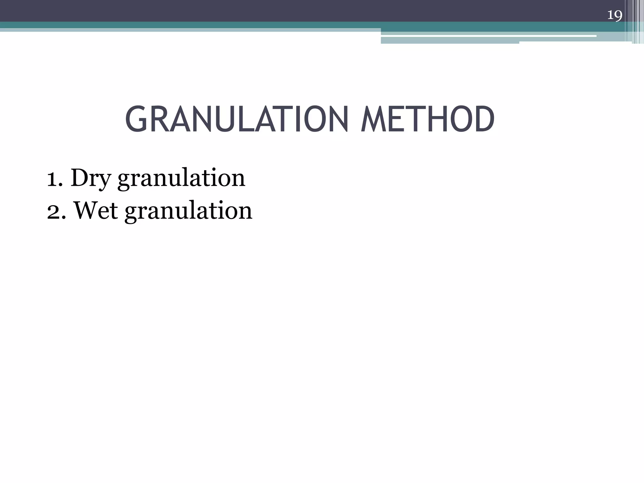 Pharmaceutical Granulation | PPTX