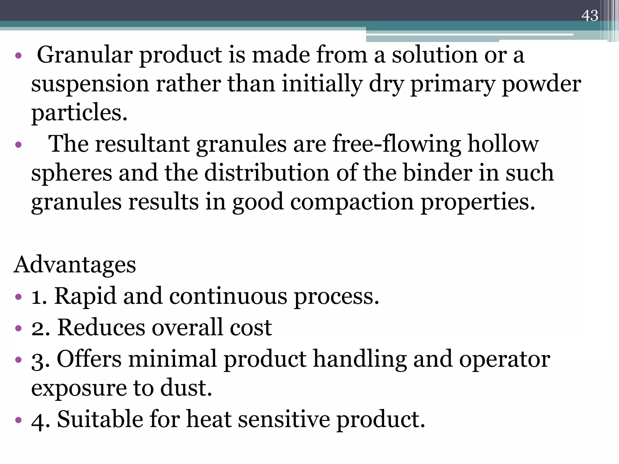 Pharmaceutical Granulation | PPTX