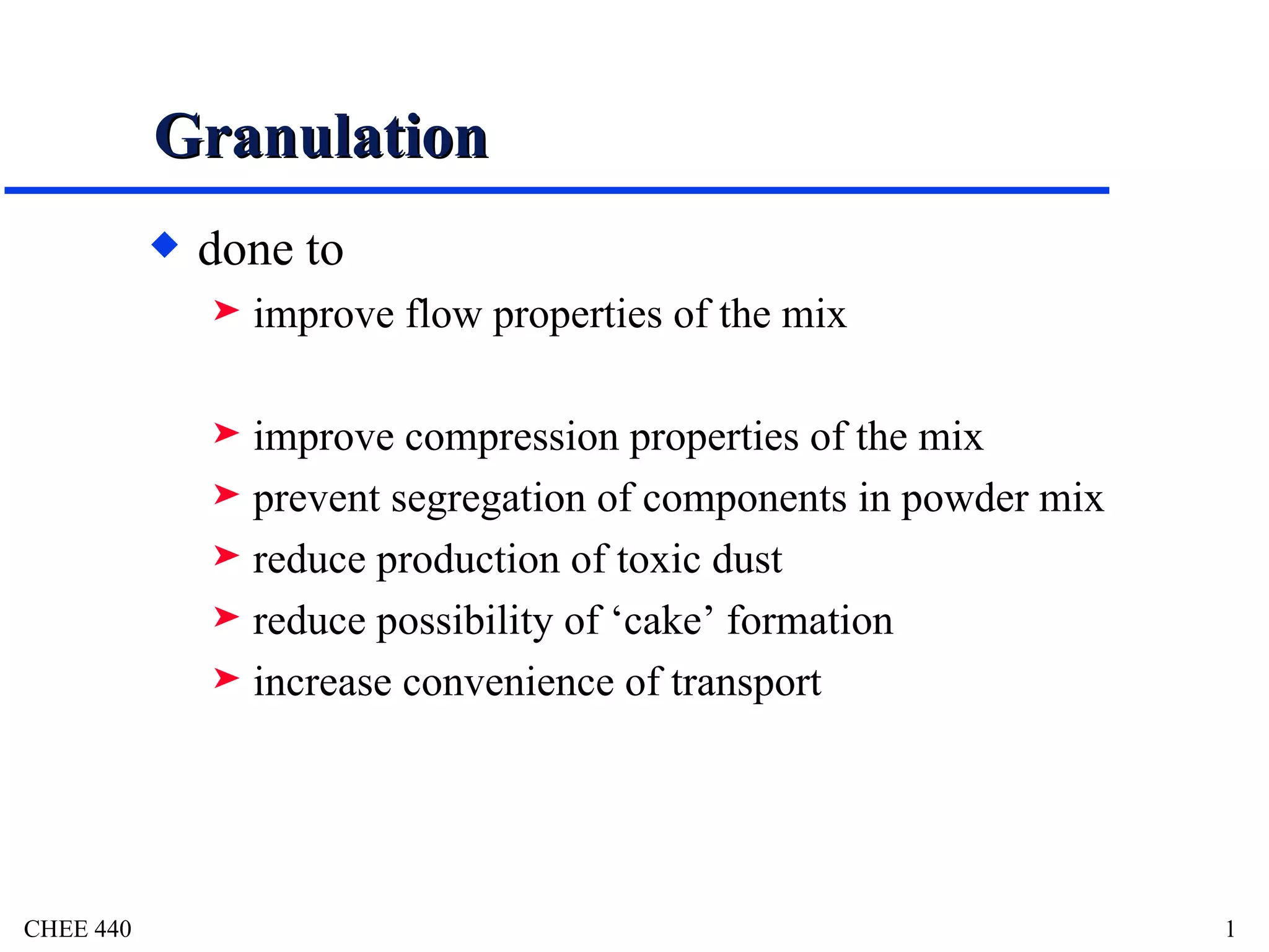Granulation Process | PPT