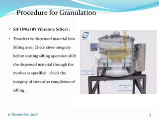 Granulation of tablet | PPTX