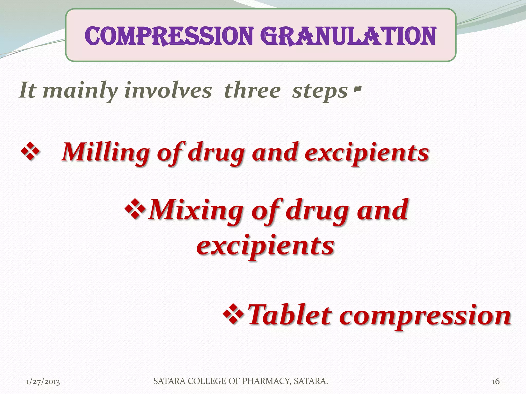 Granulation ppt. | PPTX