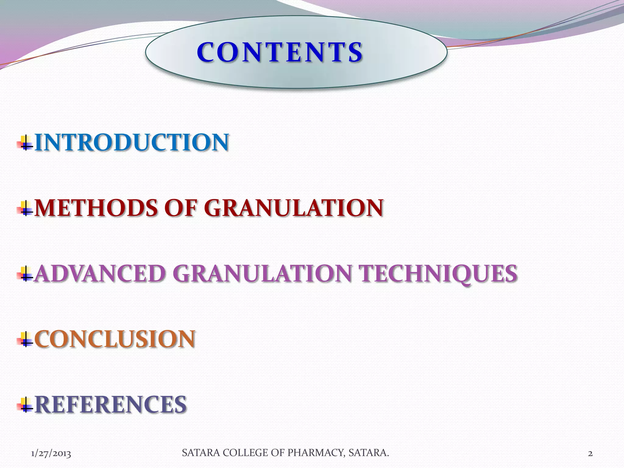 Granulation ppt. | PPTX