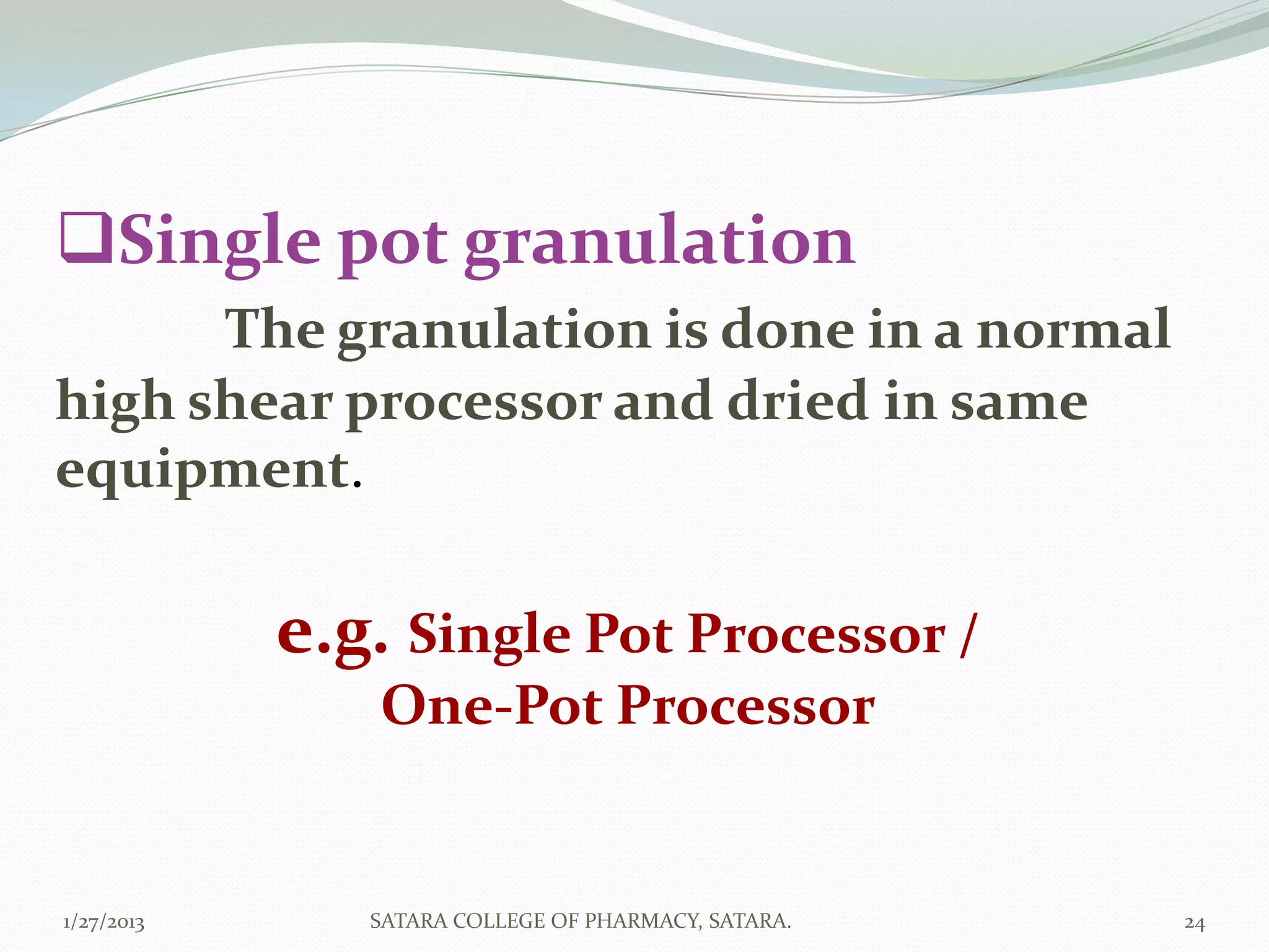 Granulation ppt. | PPTX