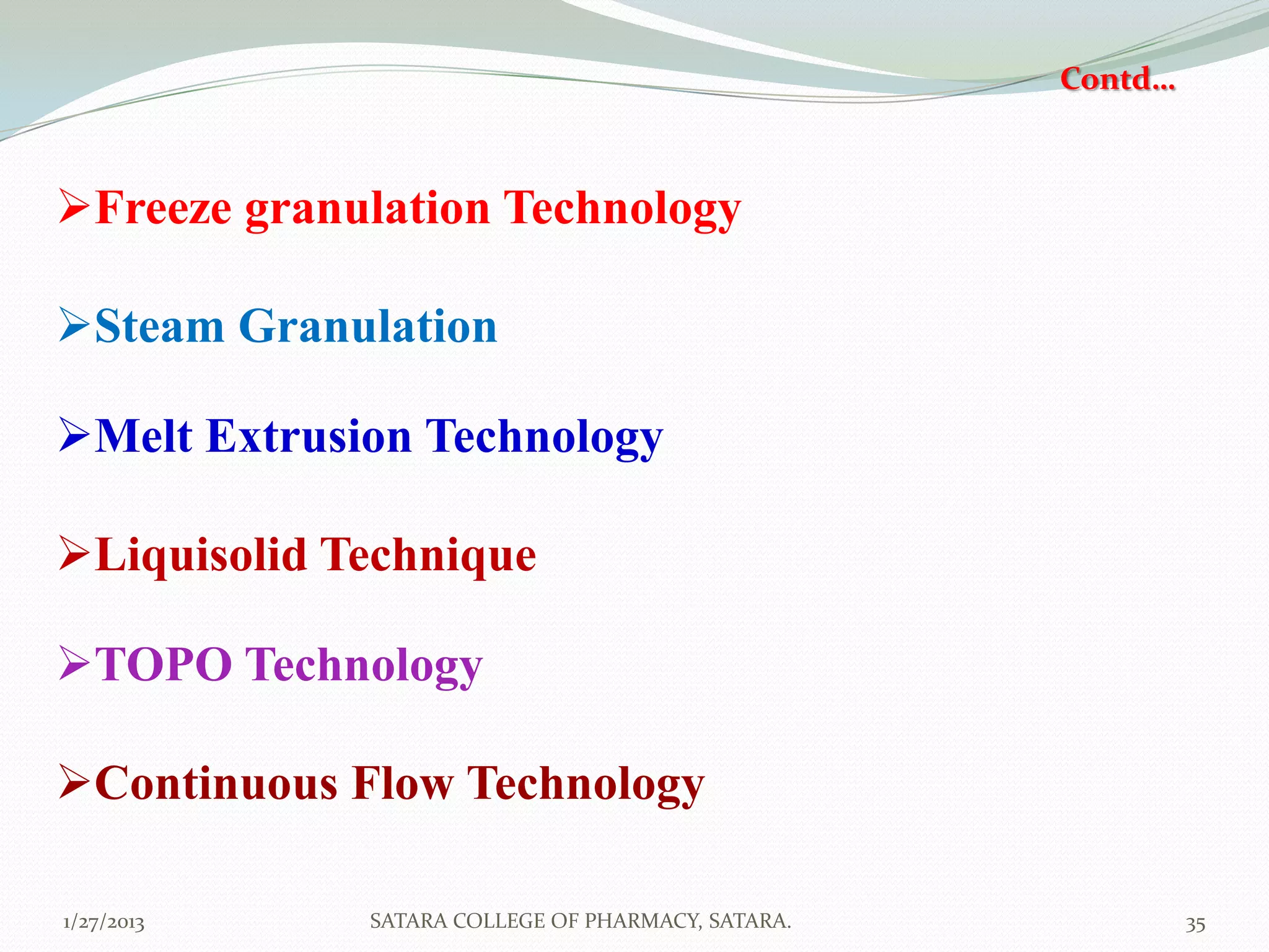Granulation ppt. | PPTX
