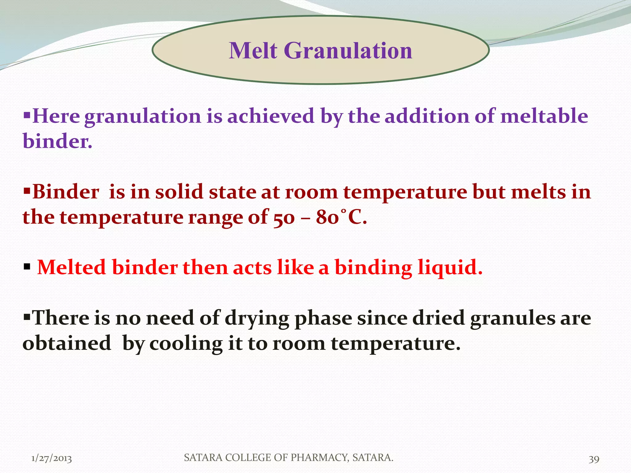 Granulation ppt. | PPTX