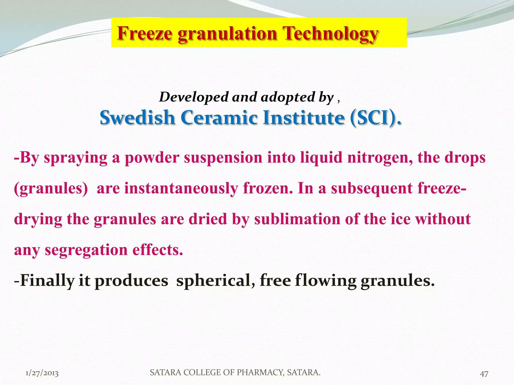 Granulation ppt. | PPTX