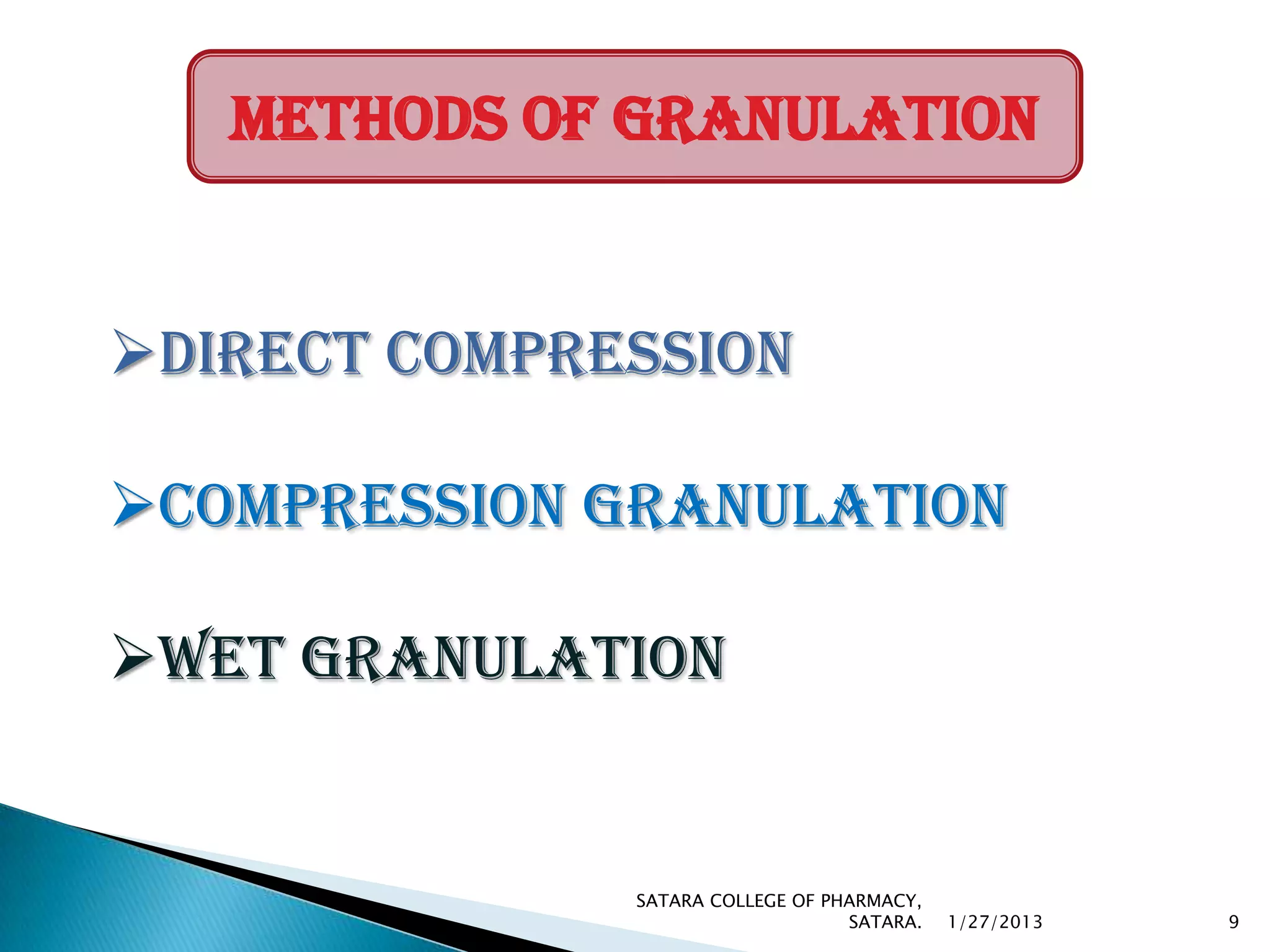 Granulation ppt. | PPTX