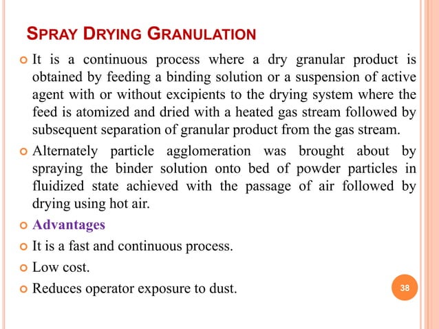Granulation and its novel techniques | PPTX | Pharmaceutical Industry | Industries