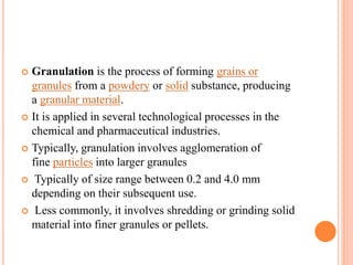 Granulation ppt new... | PPTX