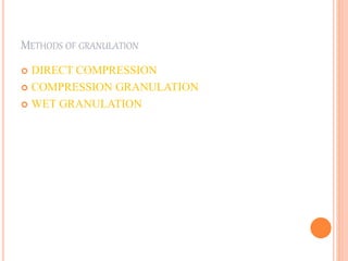 Granulation ppt new... | PPTX