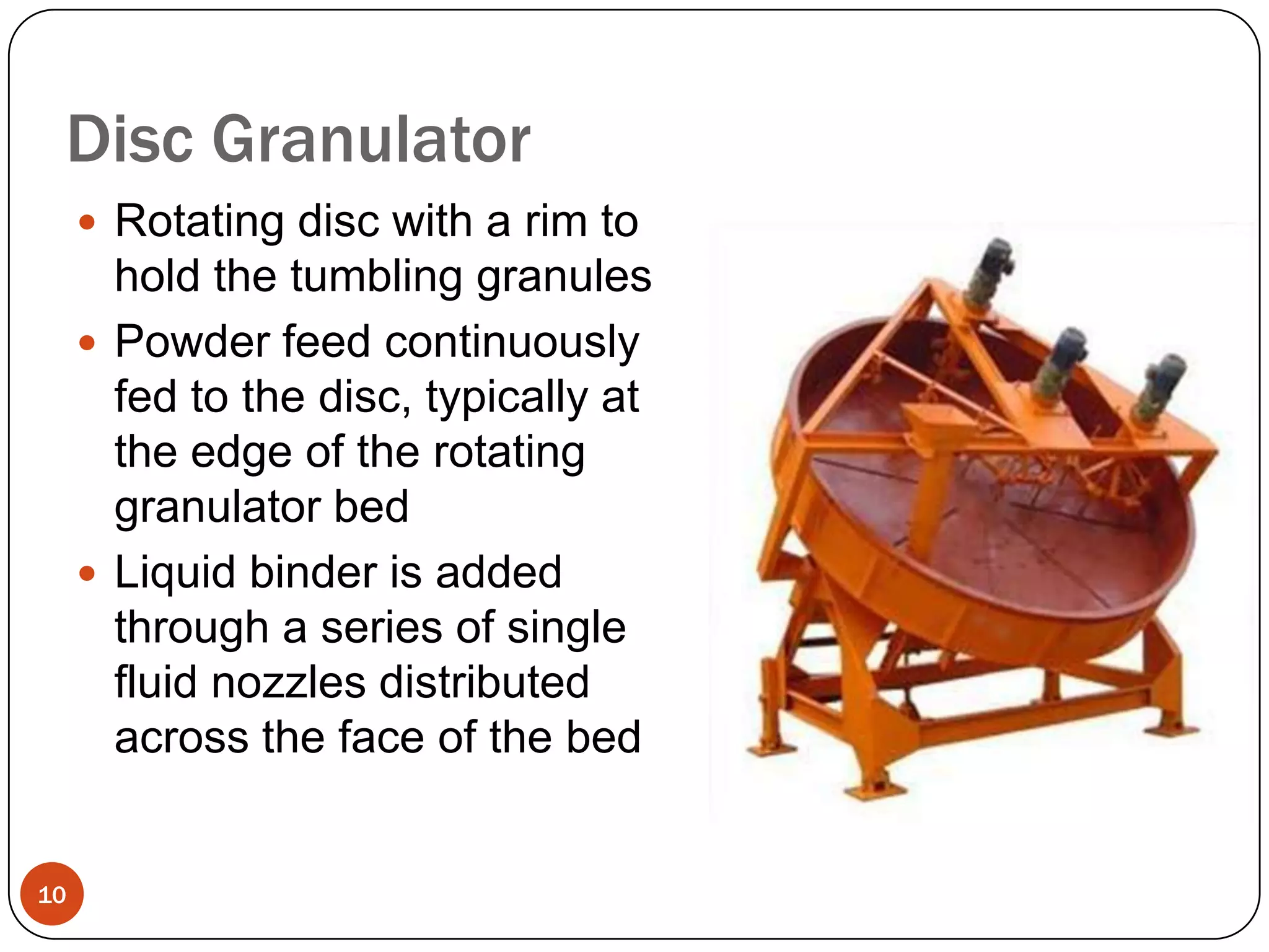 Granulation process and types of granulators | PPTX