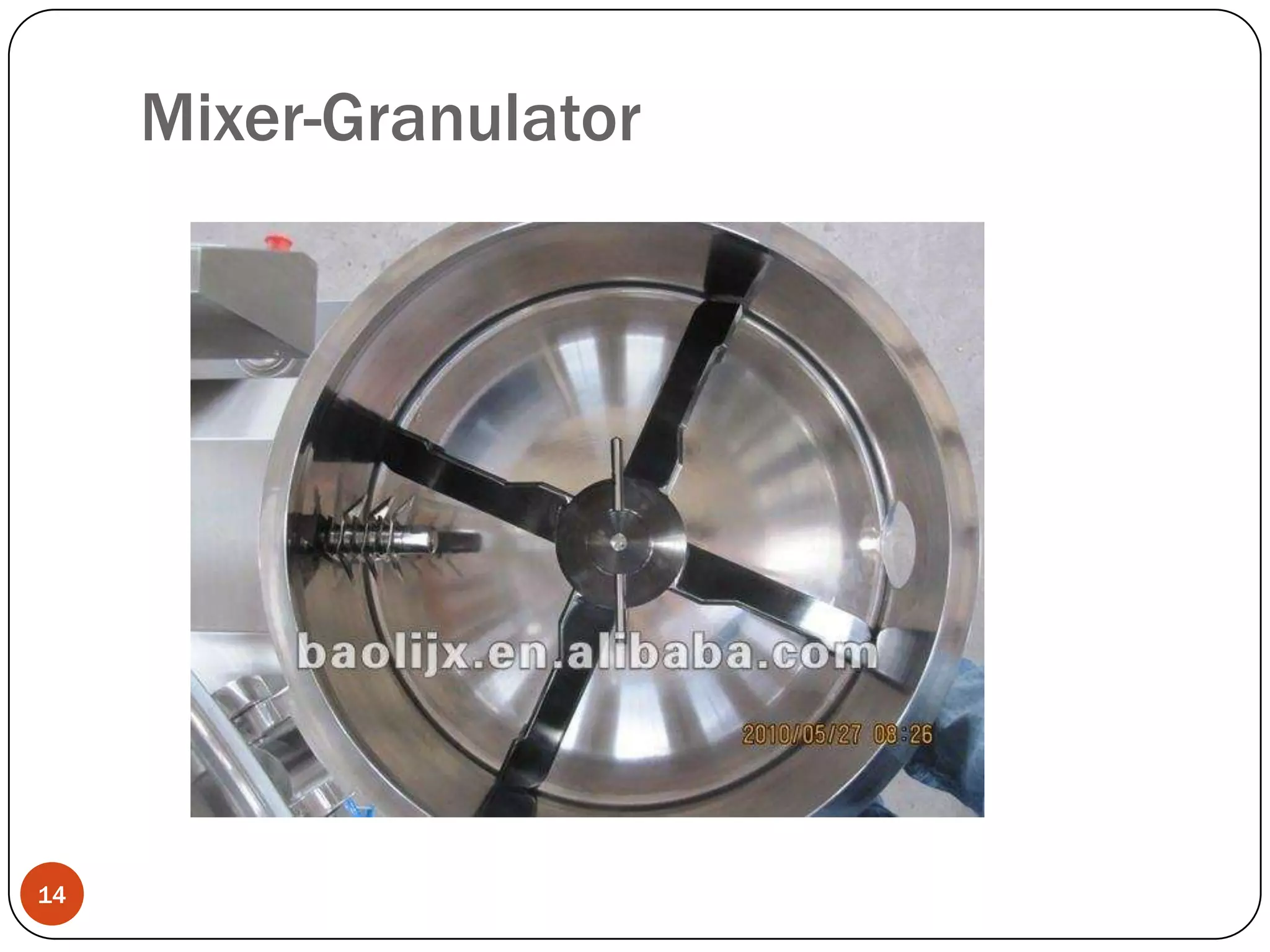 Granulation process and types of granulators | PPTX