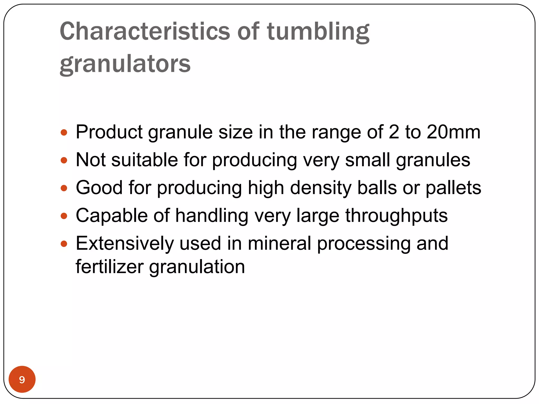 Granulation process and types of granulators | PPTX