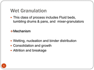 Granulation process and types of granulators | PPT