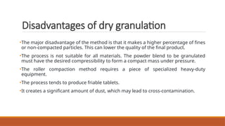GRANULATION TECHNIQUES used in the pharmaceuticals .pptx