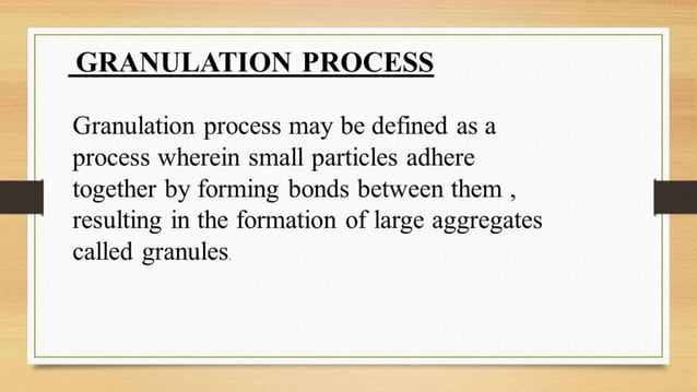 Granulation Technology.pptx | Free Download