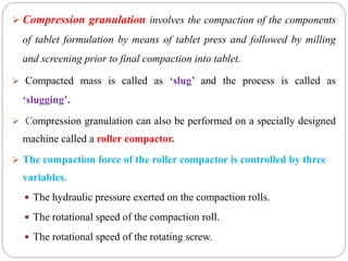 Granulation Technology (A Concise View) | PPTX