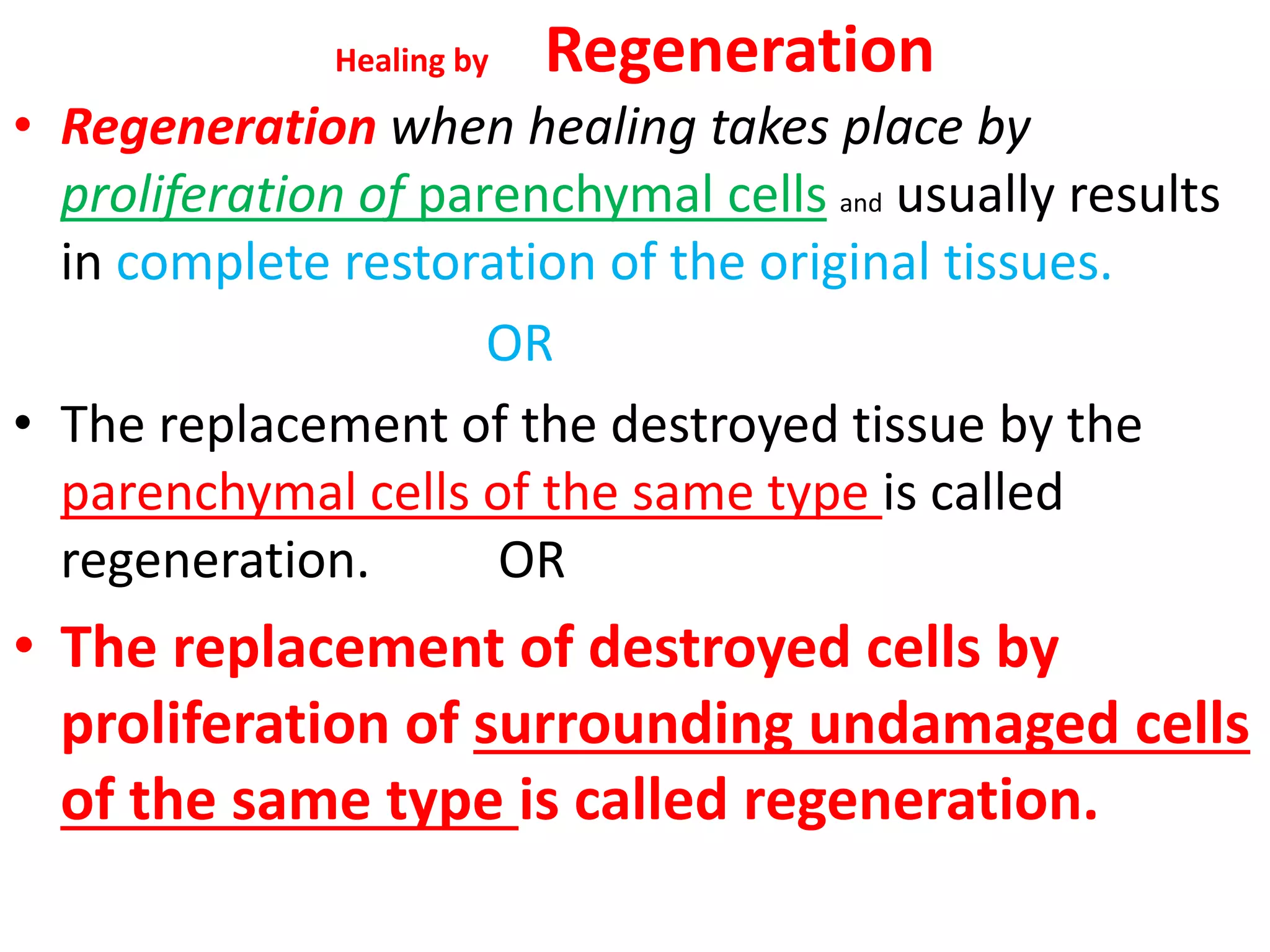Granulation tissue formation | PPTX