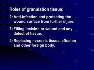 Granulation tissue formation | PPTX
