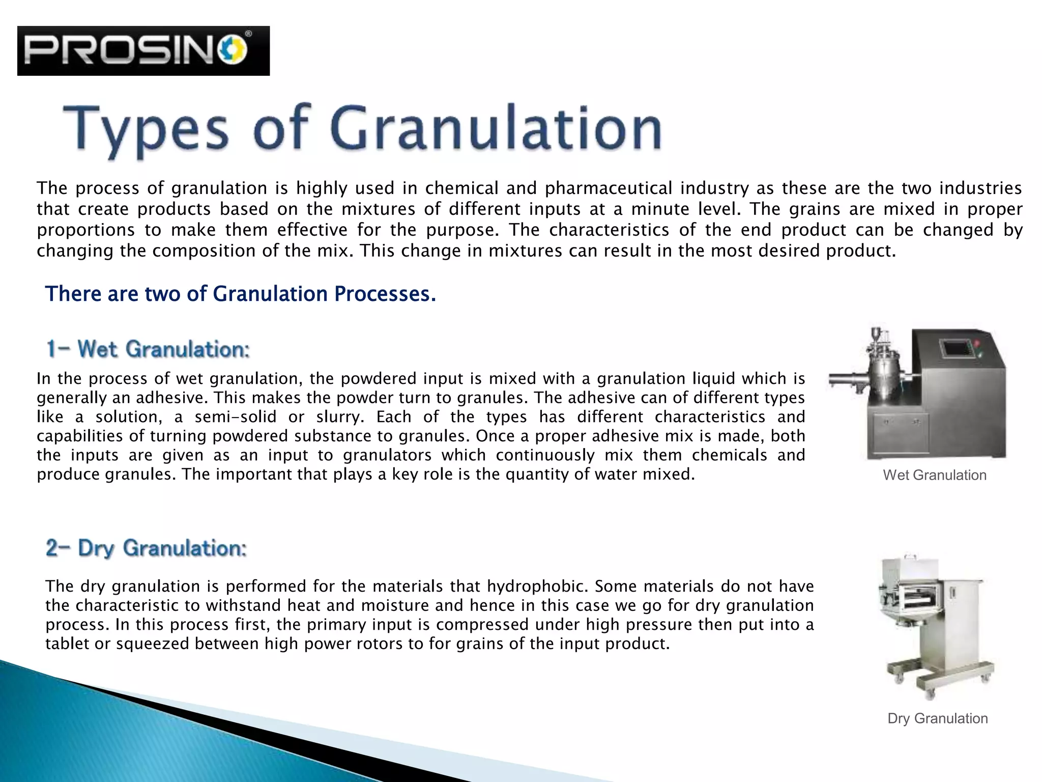 Granulator Machine | PROSINO | PPTX